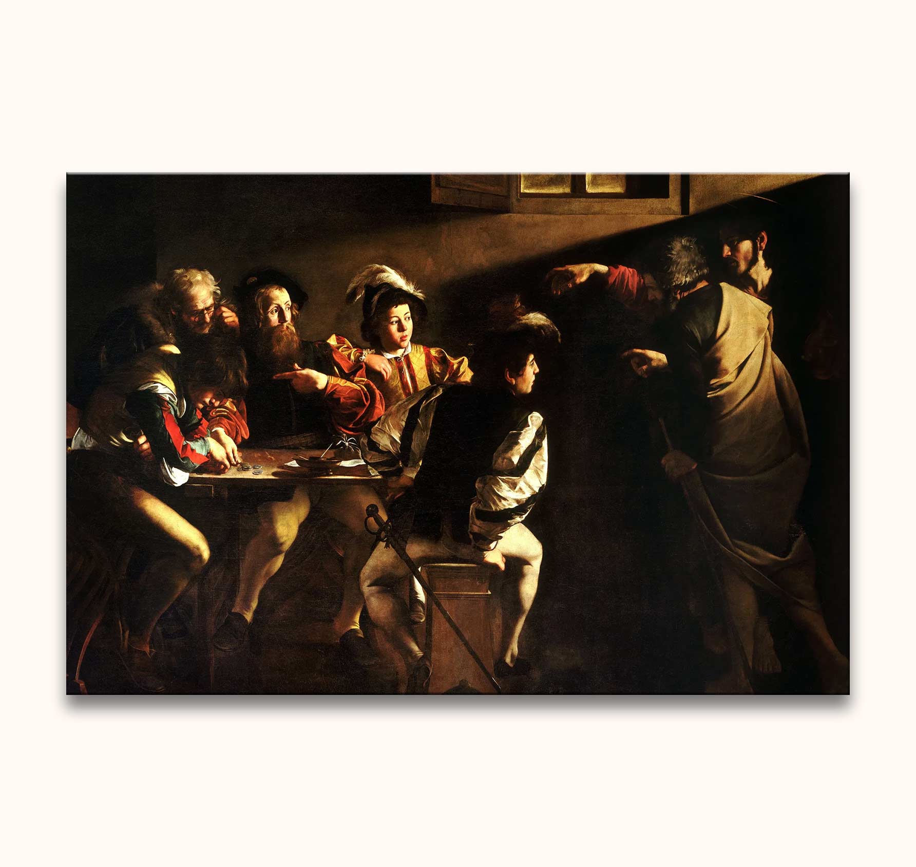 Caravaggio Calling Av St. Matthew The Calling Of St Matthew Hi Res