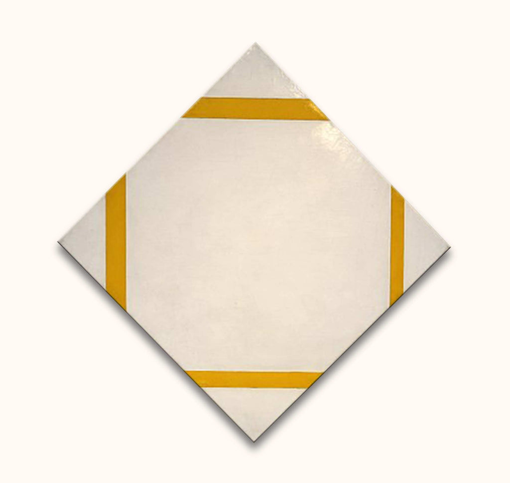 Piet Mondriaan - Compositie met gele lijnen – degrootmeesters.com