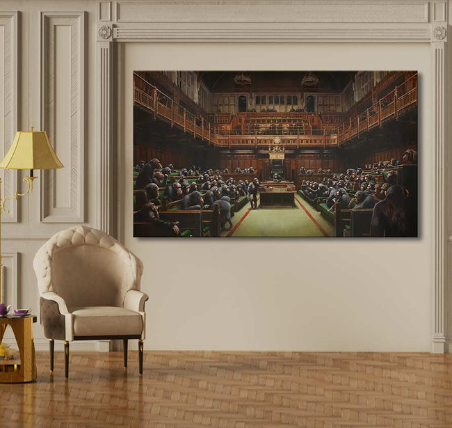 Banksy - Devolved Parliament – degrootmeesters.com